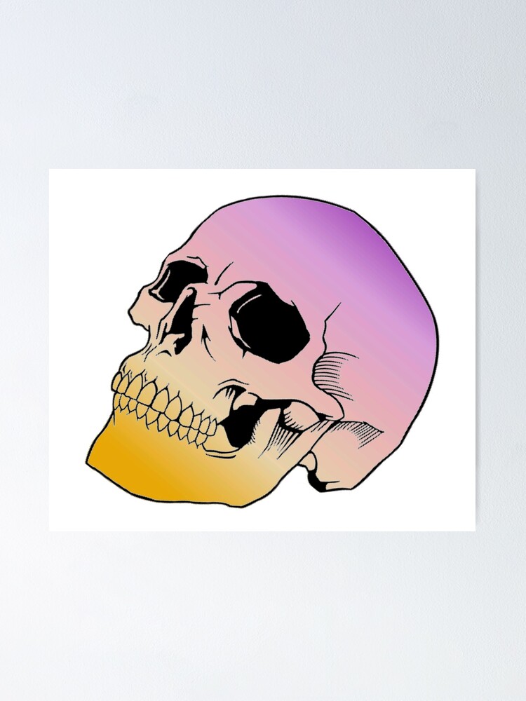 "Trixic Pride Skull" Poster for Sale by failephant-art | Redbubble