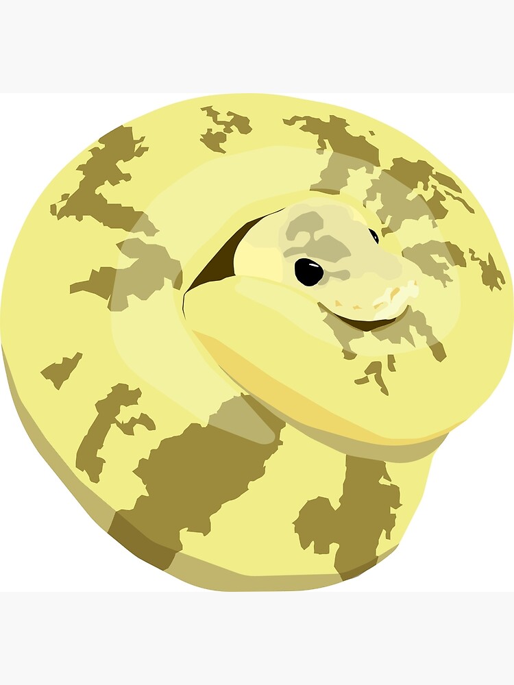 "Ball Python Snake cute - Banana" Art Print for Sale by lepapillonazur ...
