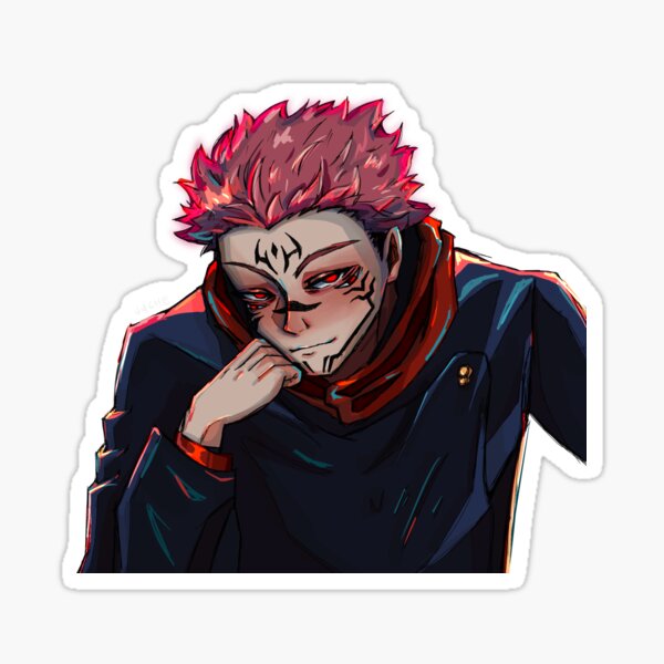 "sukuna" Sticker for Sale by vychee | Redbubble