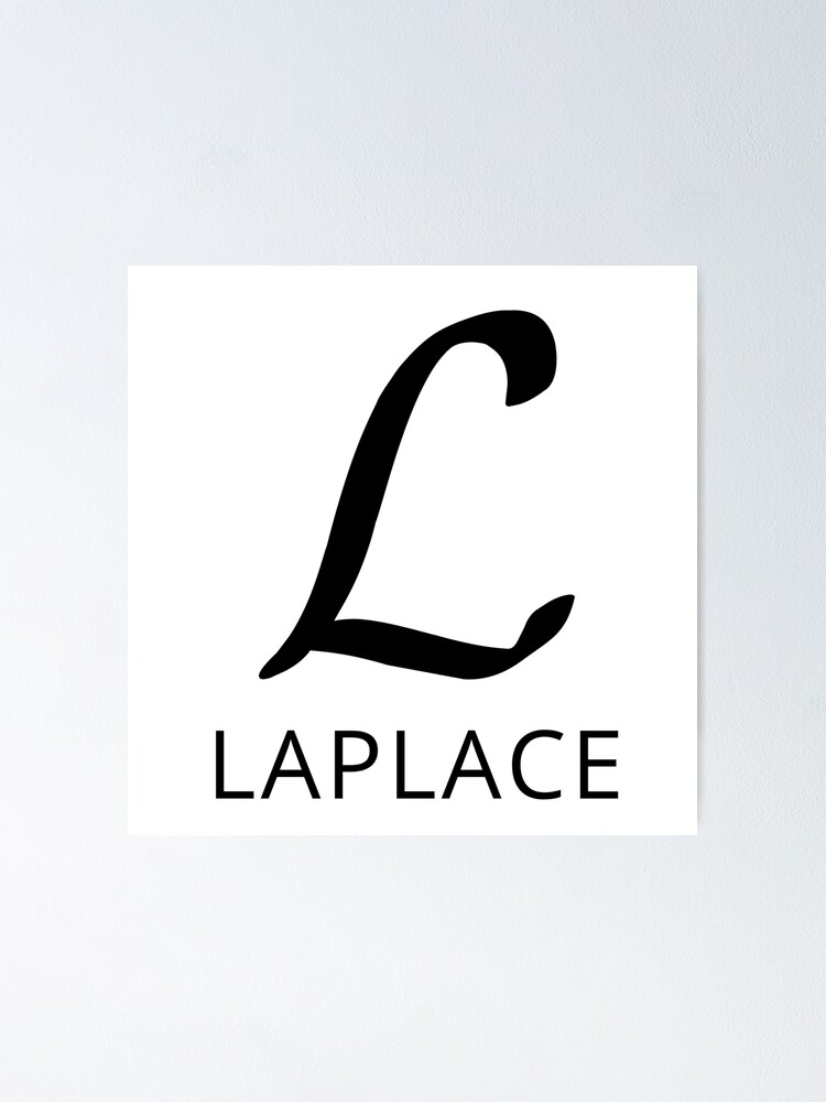 "Laplace Symbol and Text" Poster for Sale by mathematicart | Redbubble