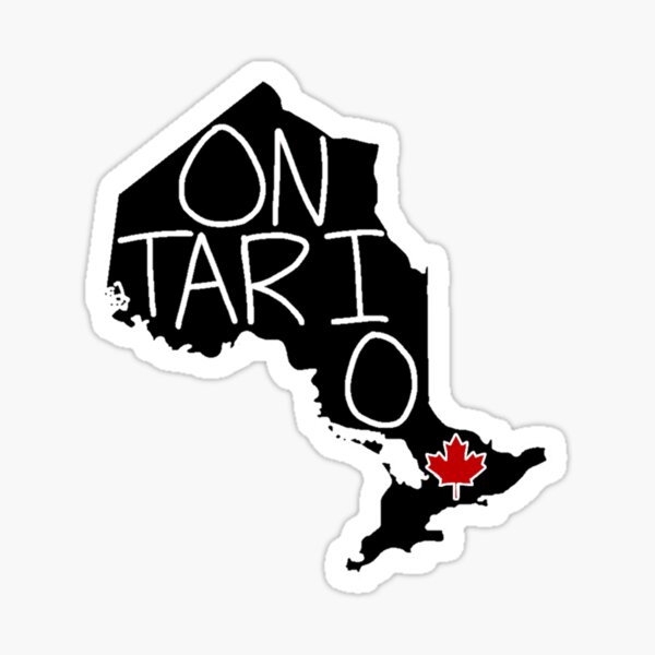 "Ontario Canadian Province" Sticker for Sale by blessedlight | Redbubble