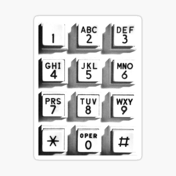 "Telephone " Sticker for Sale by C. Neil Scott | Redbubble