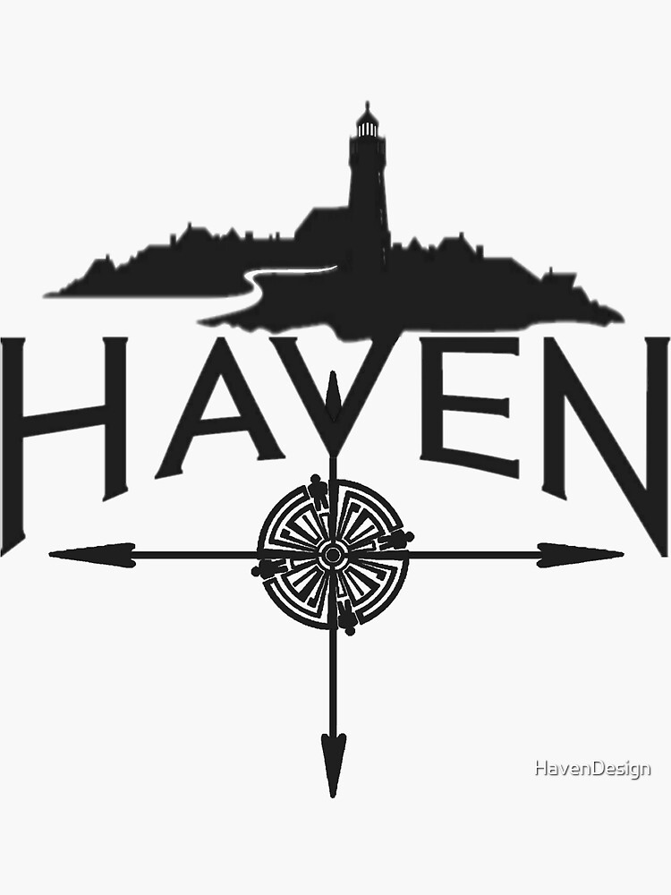 "Haven Black Logo" Sticker for Sale by HavenDesign | Redbubble
