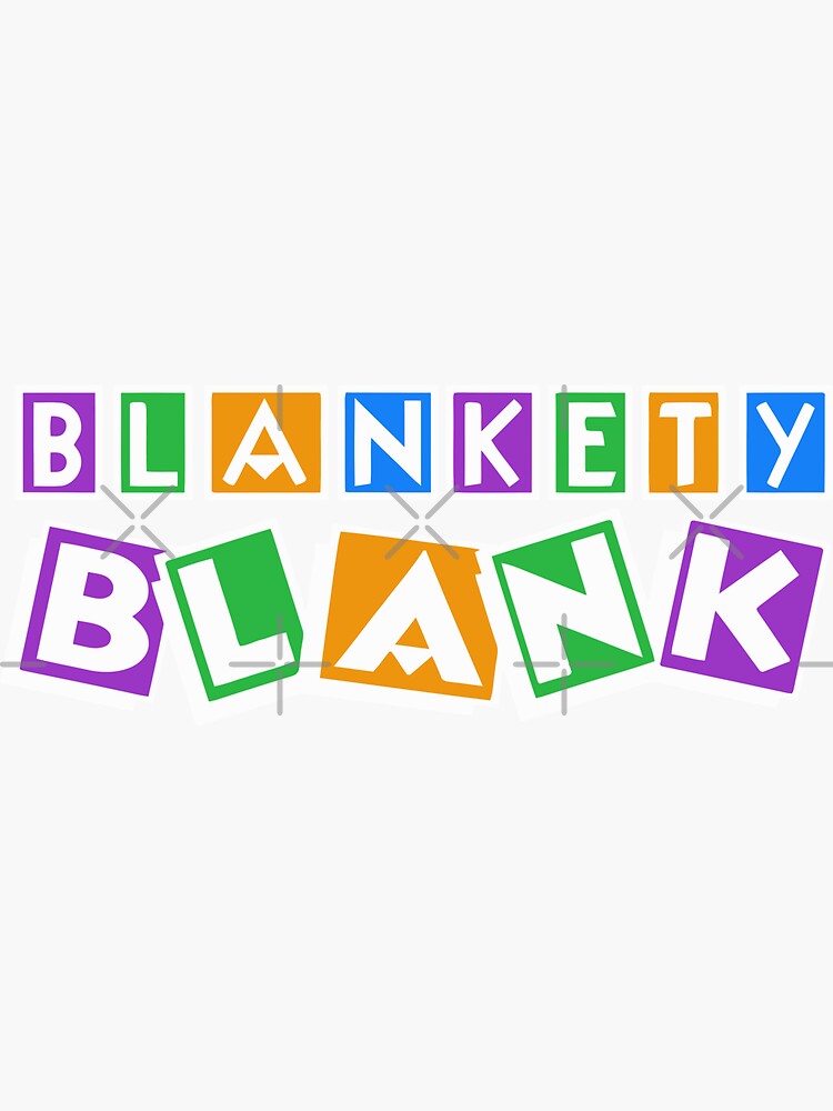 "Retro Blankety Blank" Sticker for Sale by luntungansa | Redbubble