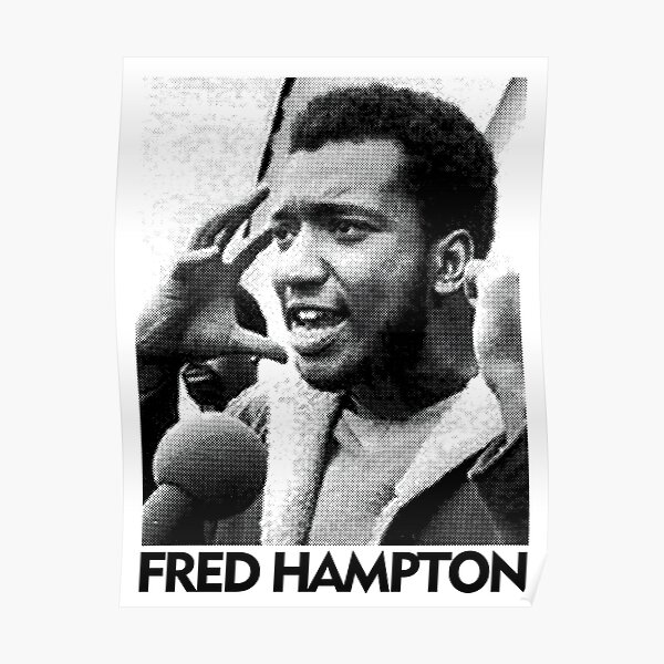 "Fred Hampton" Poster by yukarivana | Redbubble