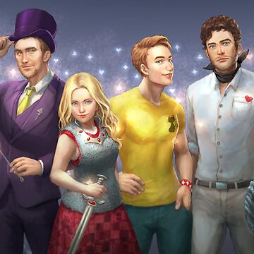 "The Looking-Glass Curse Character Art" Sticker for Sale by EvaChase ...