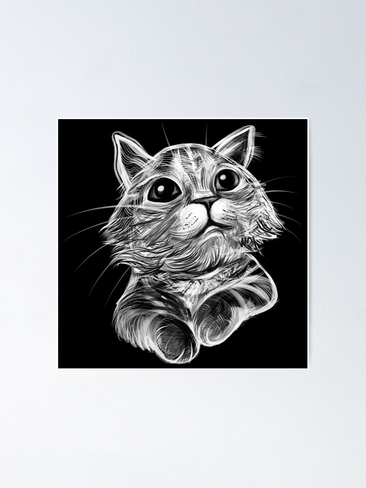 "Michi cute cat" Poster by SIRAKIRI | Redbubble