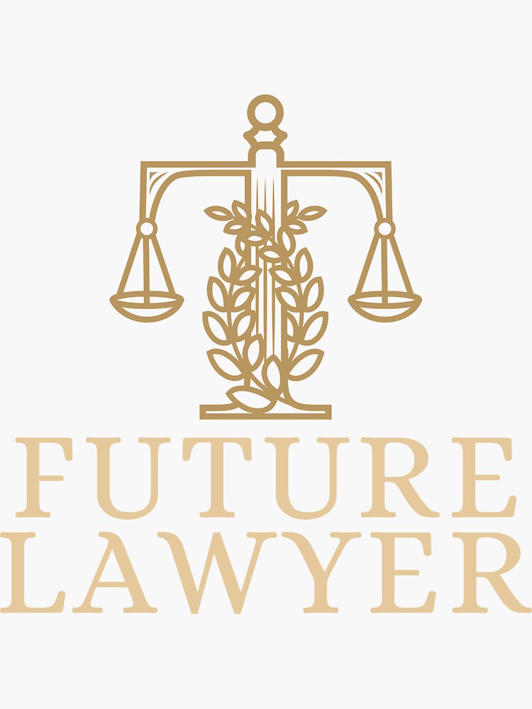 "Future lawyer." Sticker for Sale by kharlpierre001 | Redbubble