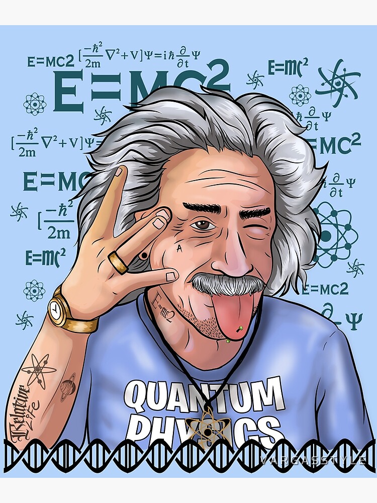 "albert einstein cool einstein urban style fun design" Poster by ...