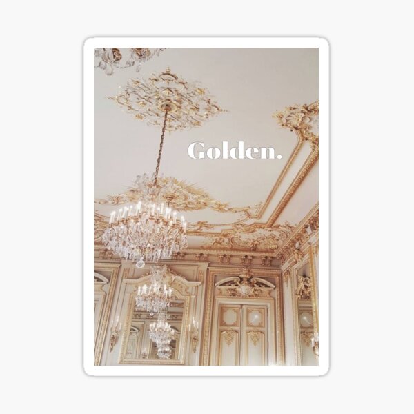 "Golden" Sticker for Sale by michartaza | Redbubble