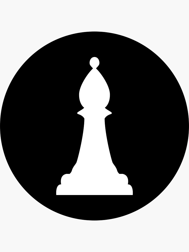 "Bishop Piece - Simple Chess Game Icon" Sticker for Sale by dylanxh ...