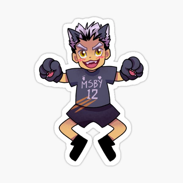 "MSBY Kōtarō Bokuto" Sticker for Sale by Jialudraws | Redbubble