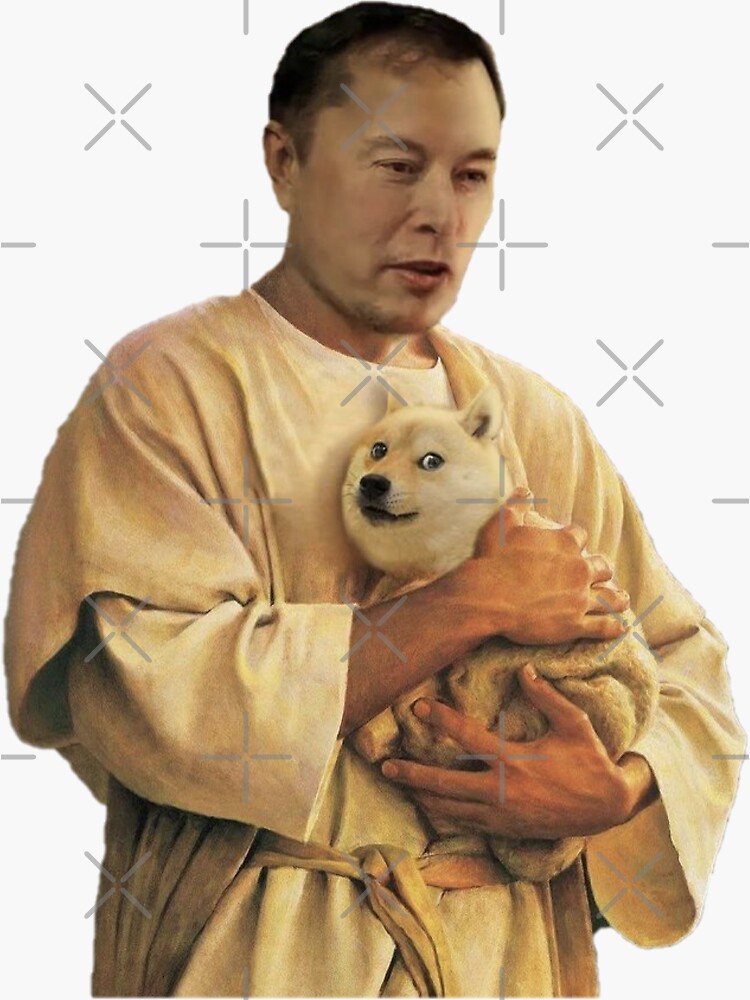 "Elon Doge" Sticker for Sale by Ashrul Khairuddin | Redbubble