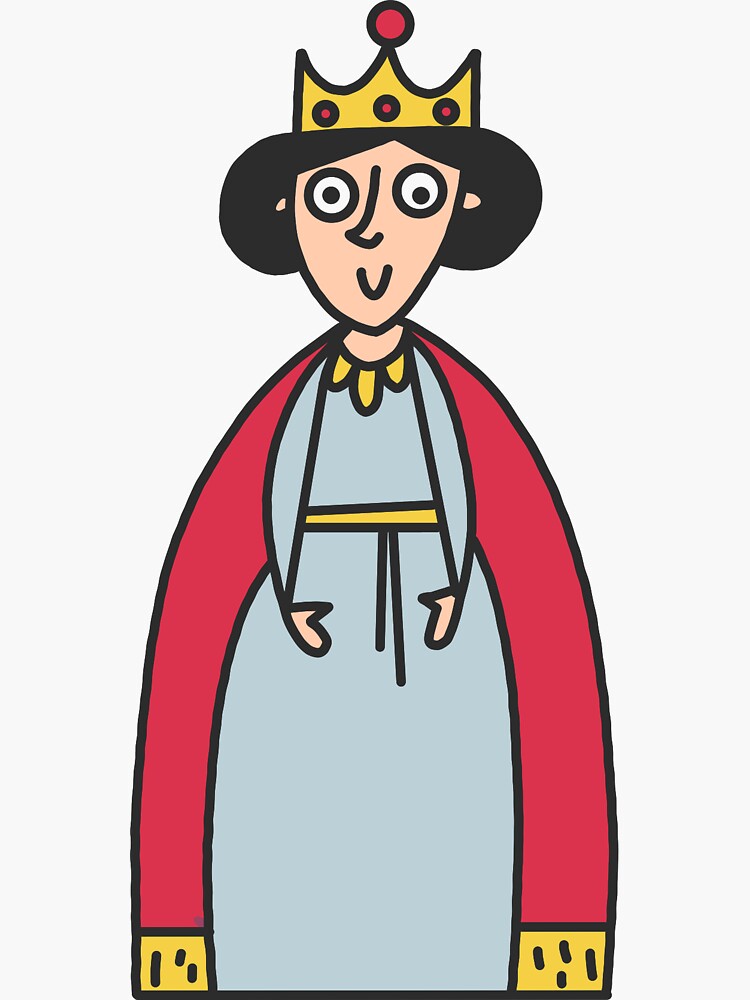 "simple queen" Sticker for Sale by samblackwelder | Redbubble