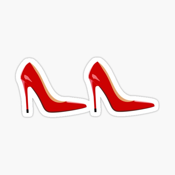 "Red High Heels Sticker Pack" Sticker for Sale by Sharath98 | Redbubble