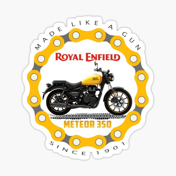 "Royal Enfield Meteor 350 Motorcycle" Sticker for Sale by Ramkumar9962 ...