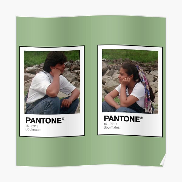 "Raj and Simran Pantone " Poster for Sale by BollywoodAI | Redbubble