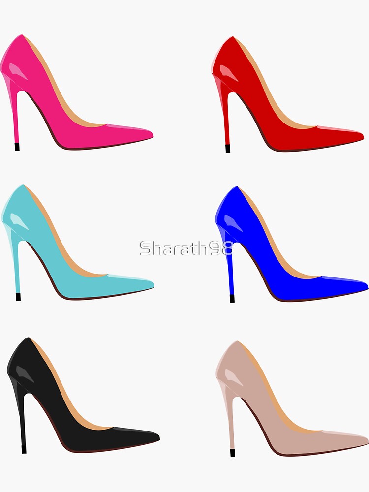 "High Heels Collection Sticker Pack" Sticker for Sale by Sharath98 ...