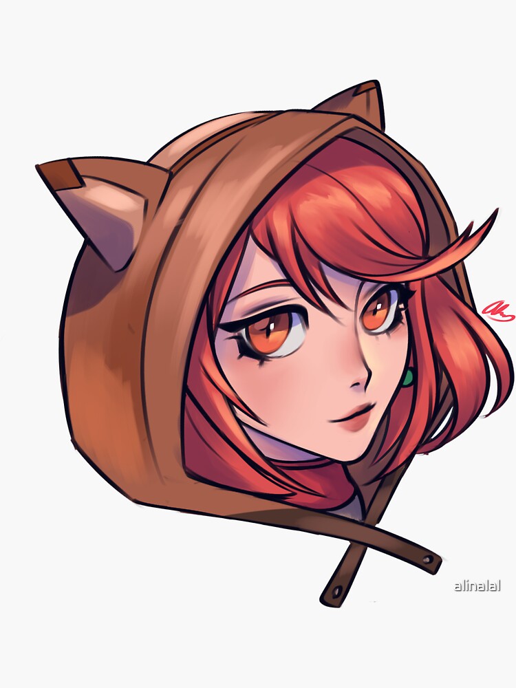 "Hoodie Pyra" Sticker for Sale by alinalal | Redbubble