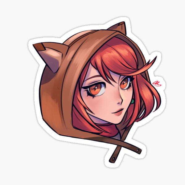 "Hoodie Pyra" Sticker for Sale by alinalal | Redbubble