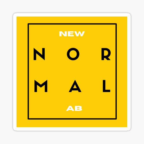 "New Normal is Abnormal-2" Sticker by SINCE1974 | Redbubble