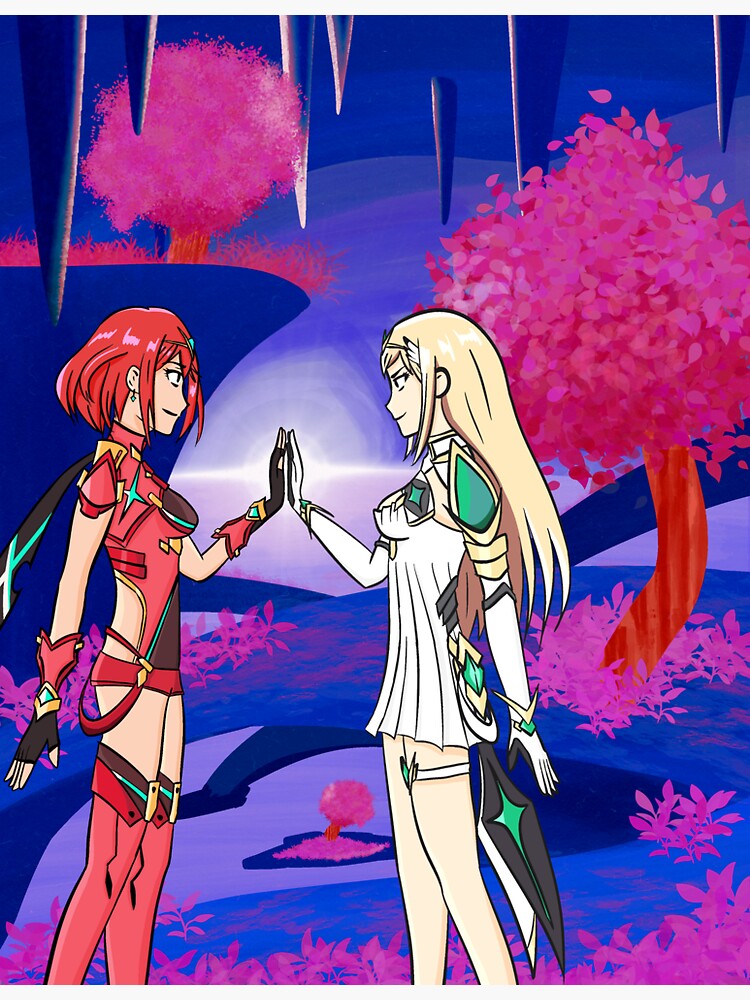 "Xenoblade 2 - Pyra and Mythra" Sticker by owlwinter | Redbubble