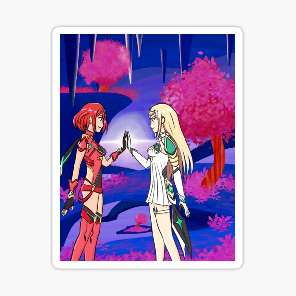 "Xenoblade 2 - Pyra and Mythra" Sticker by owlwinter | Redbubble