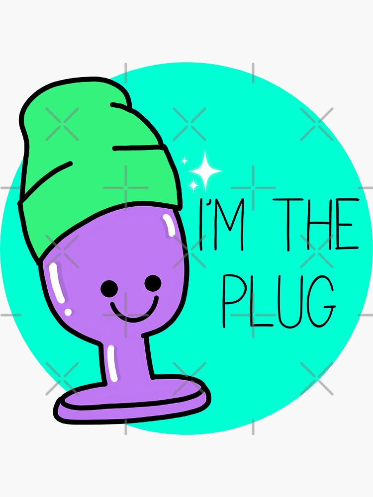 "The Plug" Sticker for Sale by phinababe | Redbubble