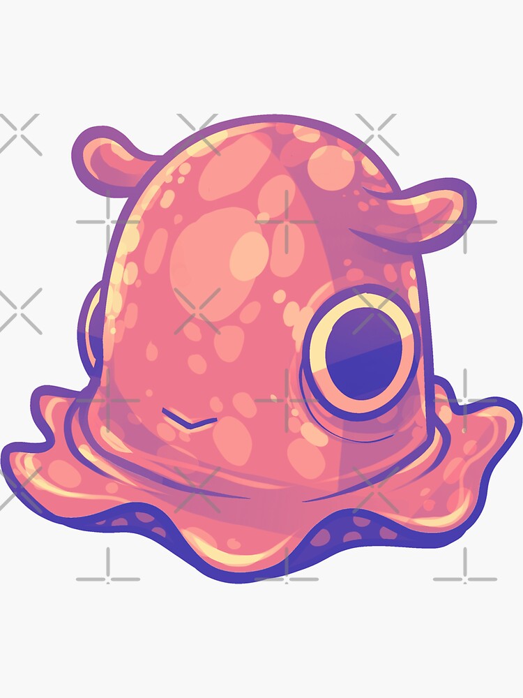 "Pink Dumbo Octopus" Sticker for Sale by GalaxyChicken | Redbubble