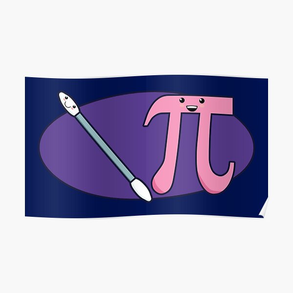 "Cutie Pie (Q+tip+pi Rebus)" Poster for Sale by PanosTsalig | Redbubble