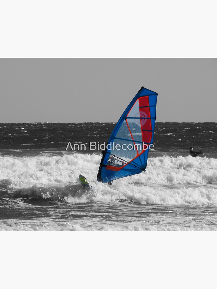 "Selective color windsurfer" Sticker by BrixhamArt | Redbubble