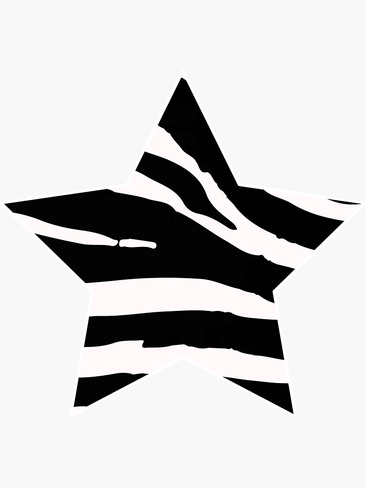 "Zebra Big Star" Sticker for Sale by rafaeligualada | Redbubble