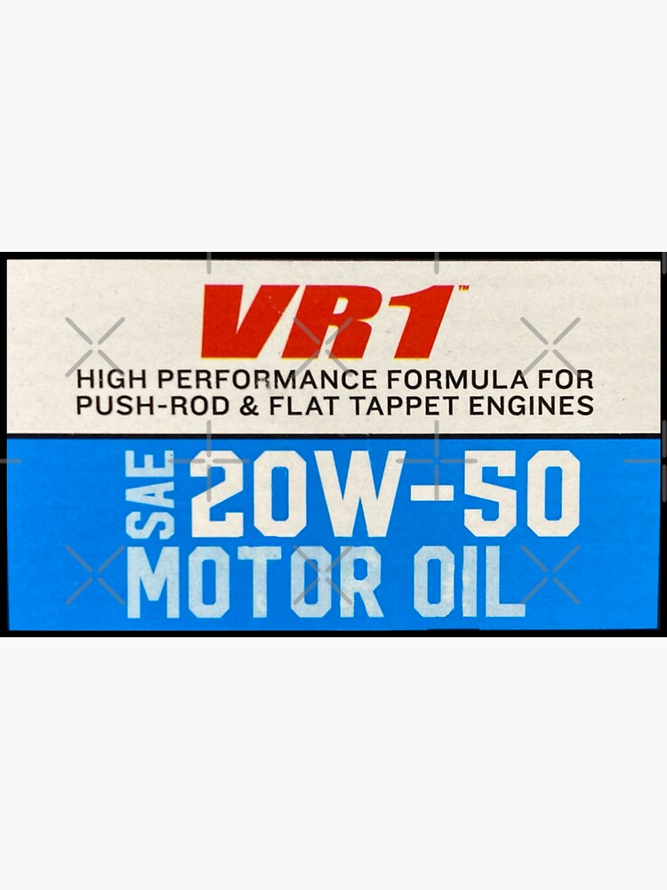 "Valvoline VR1 Racing Oil" Sticker for Sale by Pinup-phoenix | Redbubble