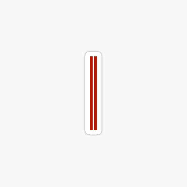 "Racing Stripe Red" Sticker for Sale by Frazza001 | Redbubble