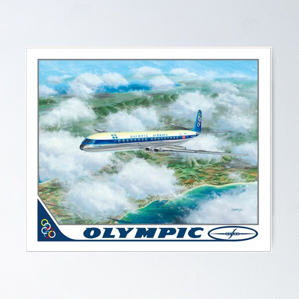 "Olympic Airways De Havilland DH.106 Comet 4B poster" Poster for Sale ...