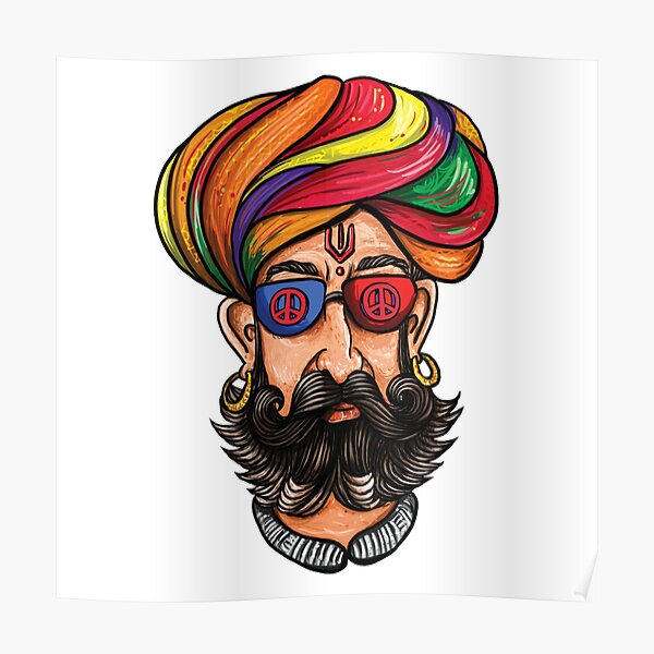 "Rajasthani Babosa" Poster by Rangeelo | Redbubble