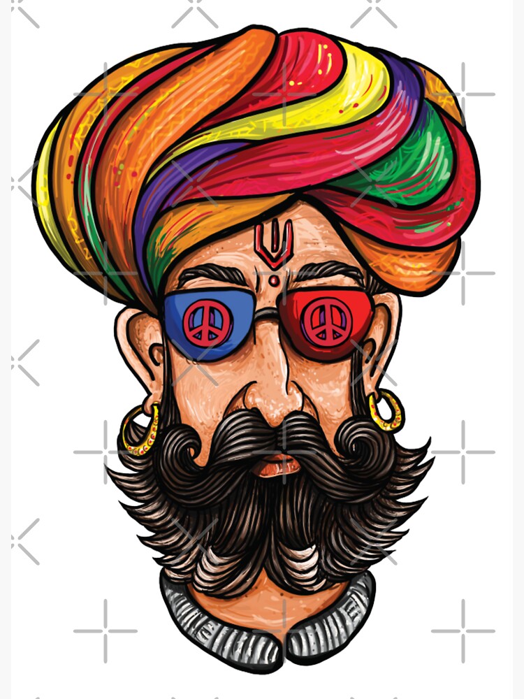 "Rajasthani Babosa" Sticker for Sale by Rangeelo | Redbubble