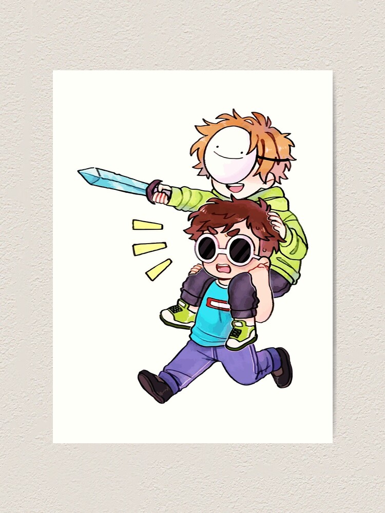 "dream and george dream smp" Art Print by janaledner | Redbubble