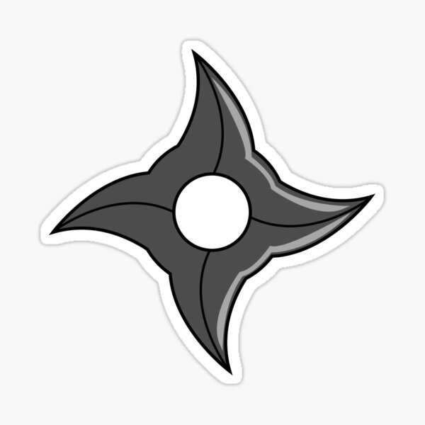 "Shuriken" Sticker for Sale by Fauces | Redbubble