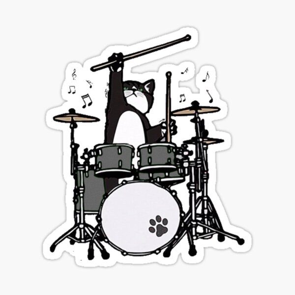 "Tom Tom Cat " Sticker for Sale by CockTees | Redbubble