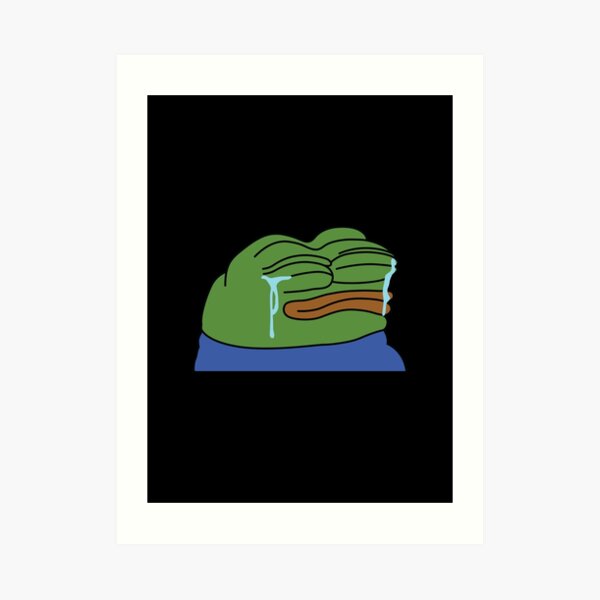 "peepoSad Emote High Quality" Art Print by SimplyNewDesign | Redbubble