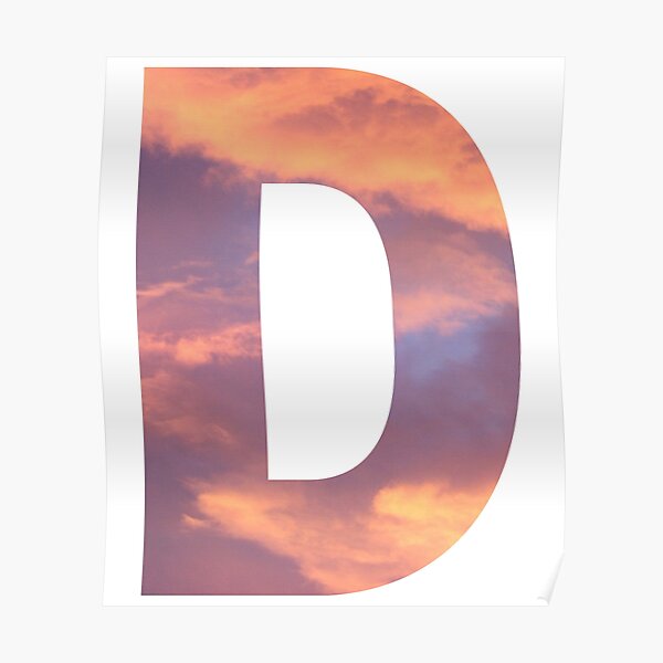 "Big Letter D" Poster for Sale by Labradoodlesetc | Redbubble