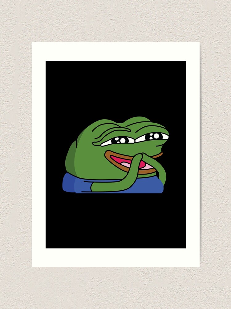 "peepoGiggle Emote High Quality" Art Print by SimplyNewDesign | Redbubble