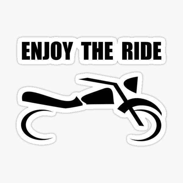 "Enjoy Ride Motorcycle" Sticker by TheBestStore | Redbubble