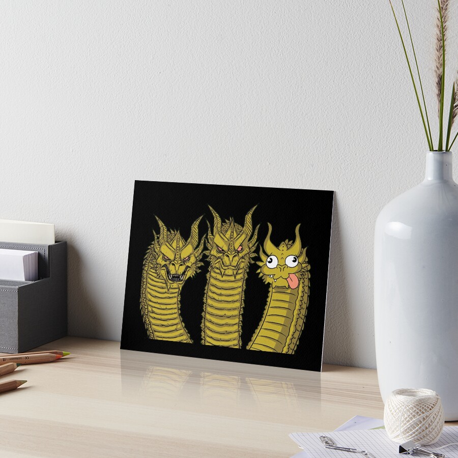 "Three-Headed Dragon Meme" Art Board Print for Sale by Media0102 ...