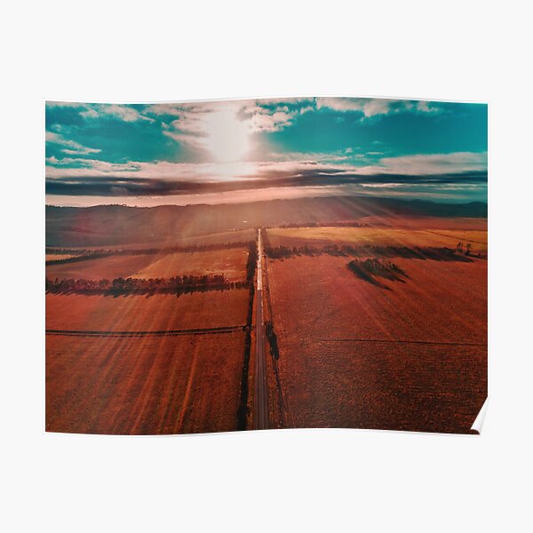 "Romsey Victoria - Sunrise, Drought, Summer" Poster for Sale by ...