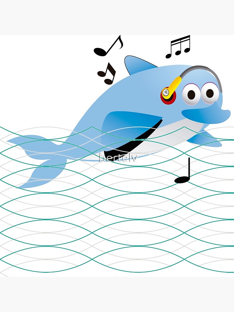 Póster «Adopt me Delfín Melómano animado» de bertelv | Redbubble