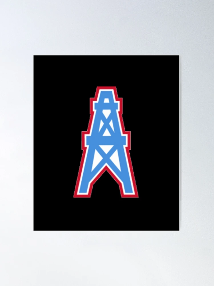 Black And White Houston Oilers Logo