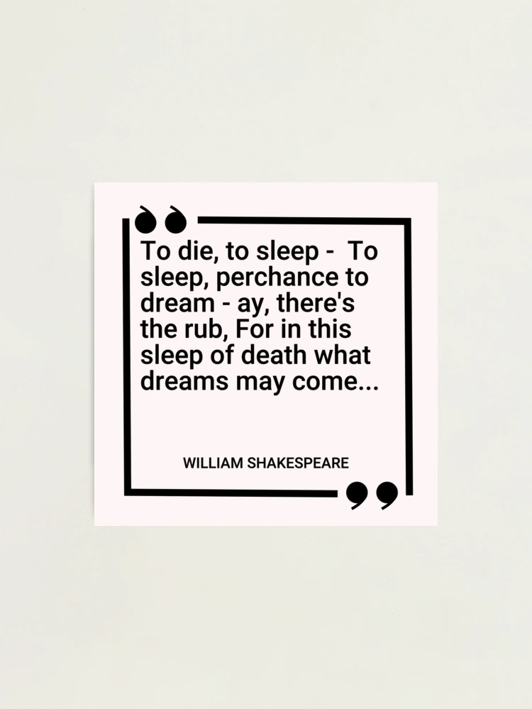 Shakespeare Sleep Quotes