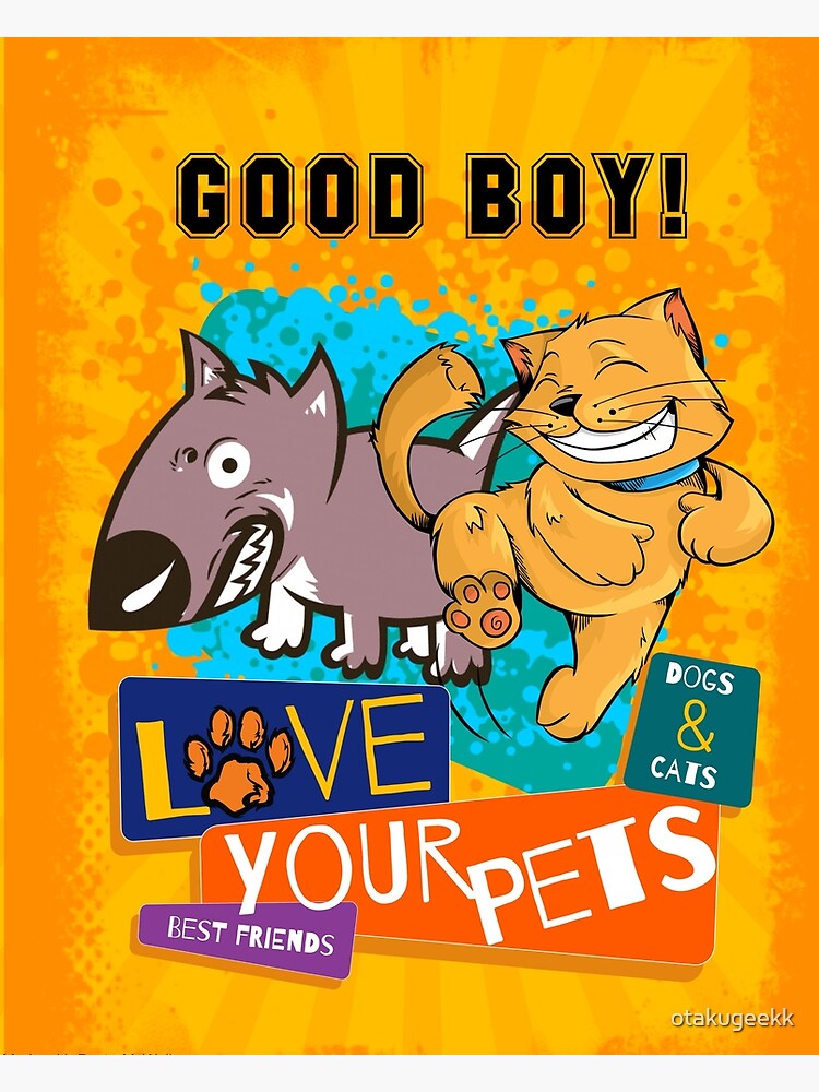 "Good boy!" Poster for Sale by otakugeekk | Redbubble